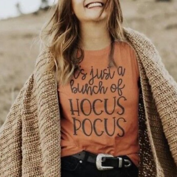 Bella Canvas | Tops | Canvas Its Just A Bunch Of Hocus Pocus Orange ...